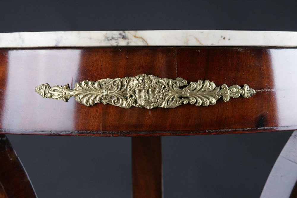 19th Century Empire France Lyra-Shaped Curly-Legs Side Tables, 1815 for ...
