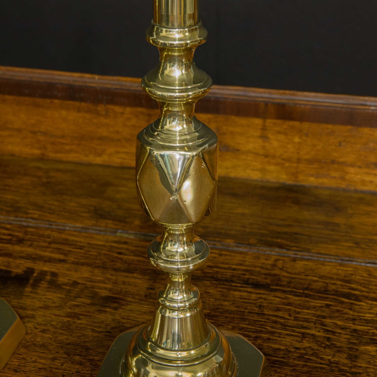 Victorian Queen of Diamond Brass Candlesticks, 1890s, Set of 2 for sale ...