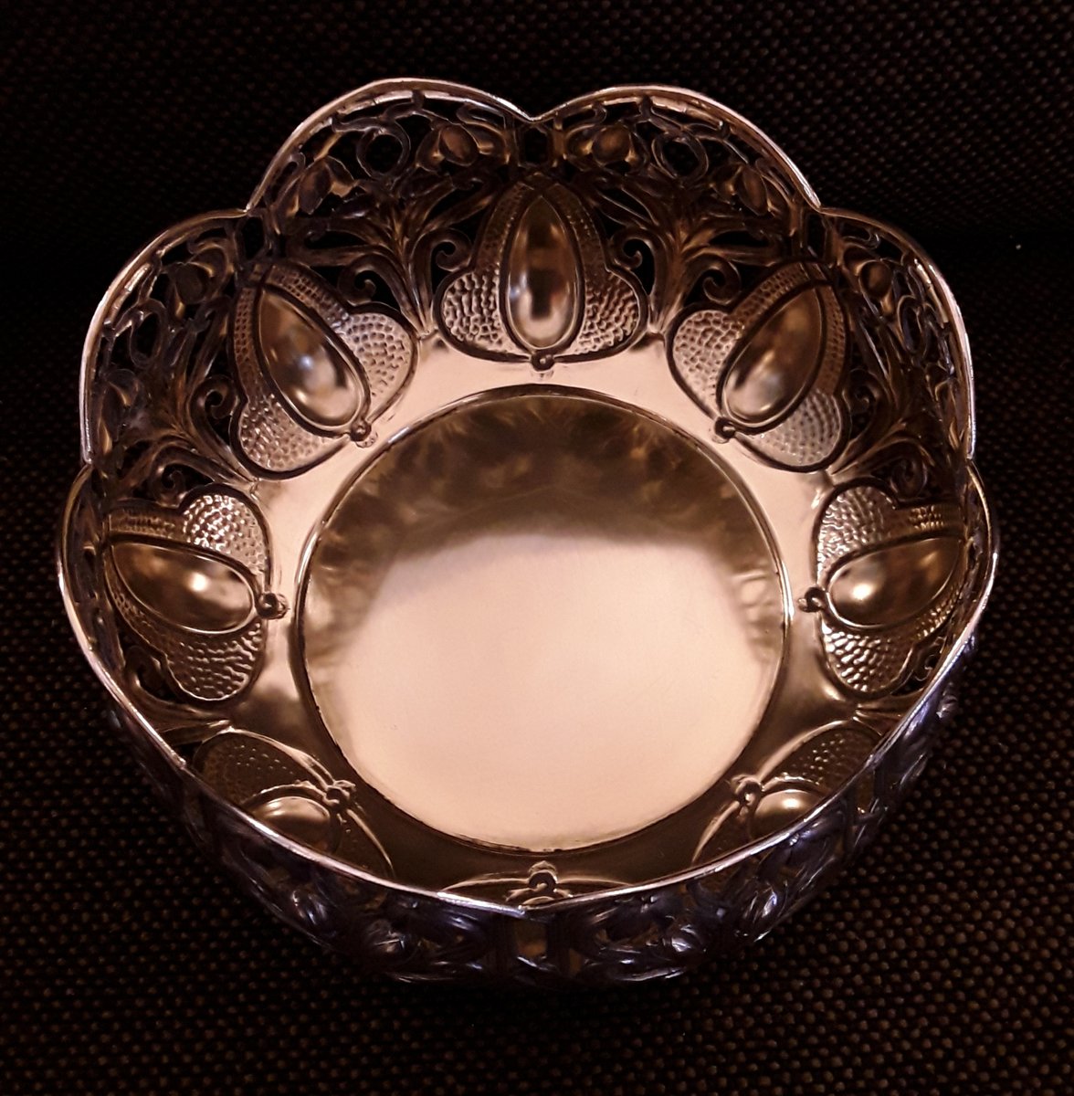Antique German Gold-Plated Silver Bowl by Koch & Bergfeld, 1900s for ...