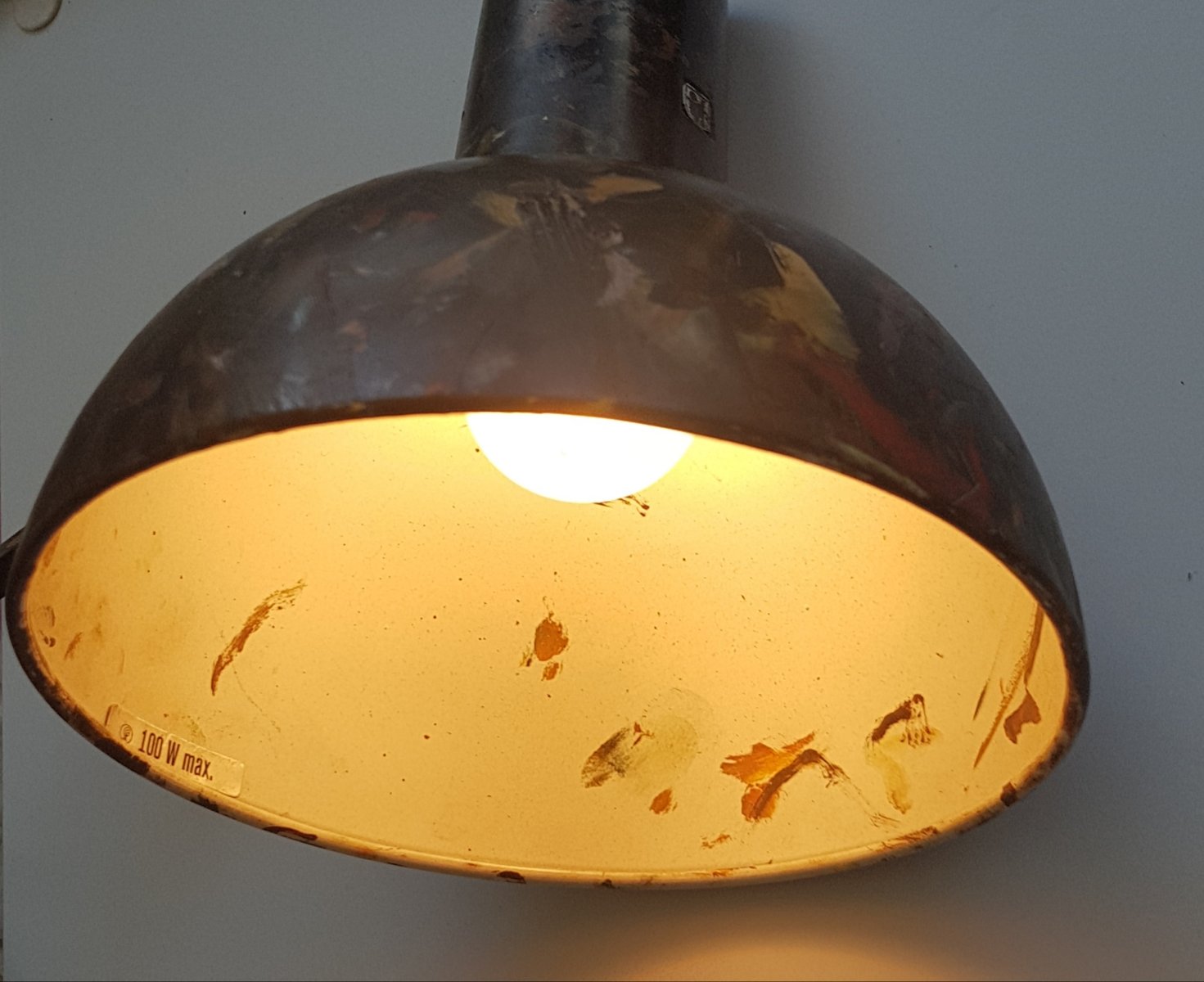 Black Joint Hand-Painted Lamp by Louis Poulsen for Berlin Artist Studio ...