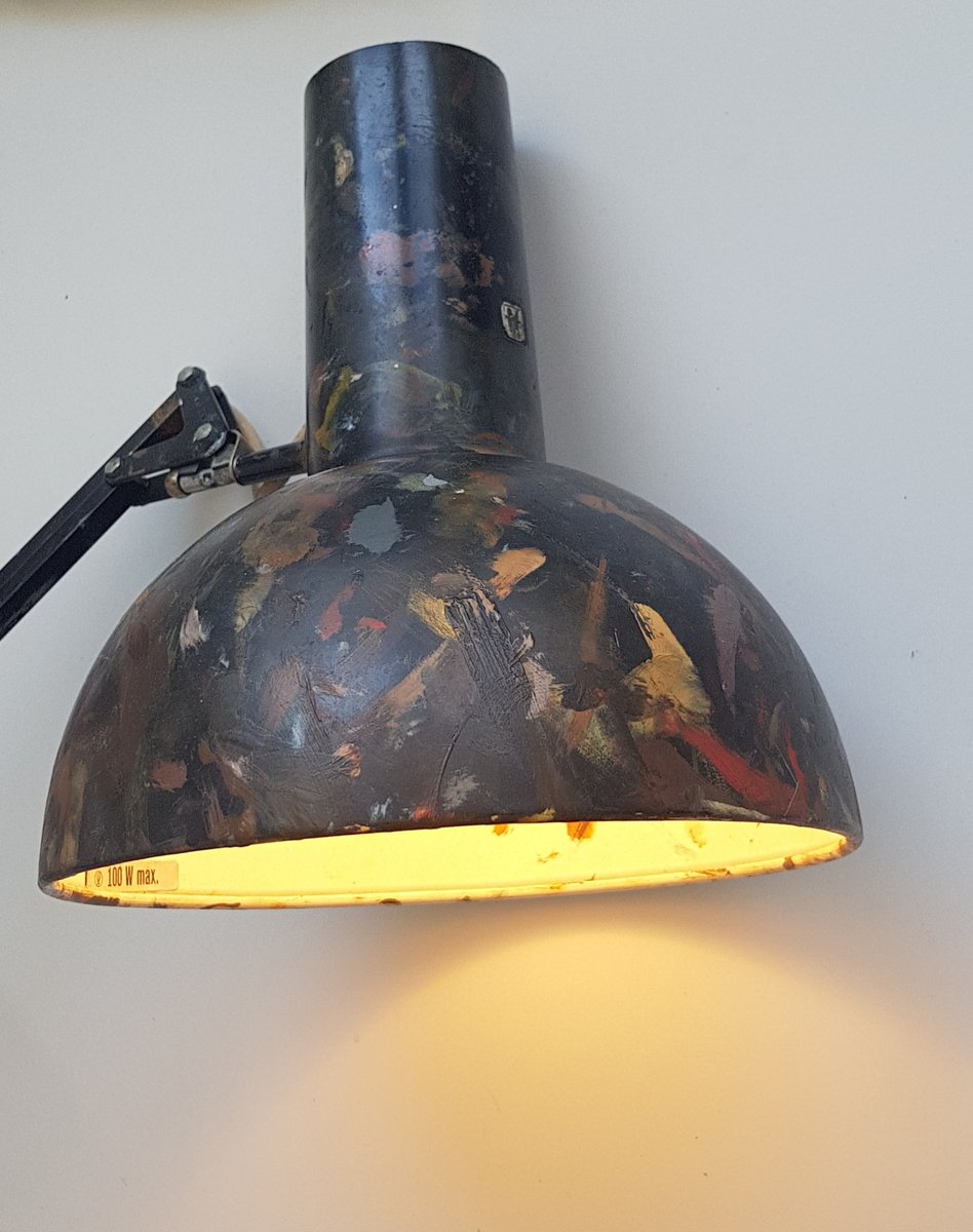Black Joint Hand-Painted Lamp by Louis Poulsen for Berlin Artist Studio ...