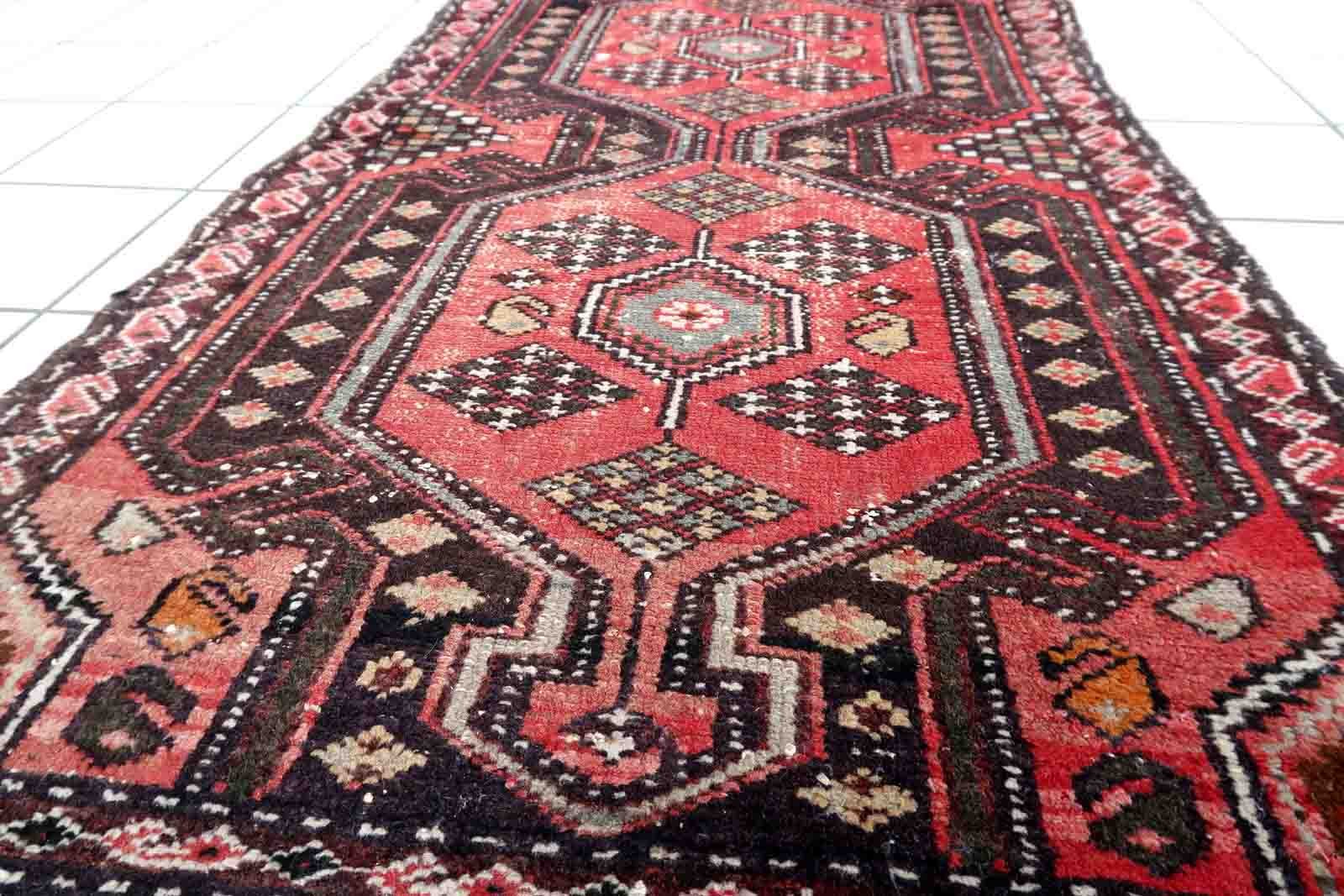 Vintage Middle Eastern Handmade Hamadan Rug, 1950s for sale at Pamono