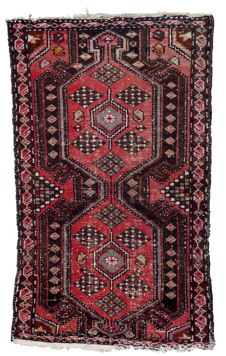 Vintage Middle Eastern Handmade Hamadan Rug, 1950s for sale at Pamono