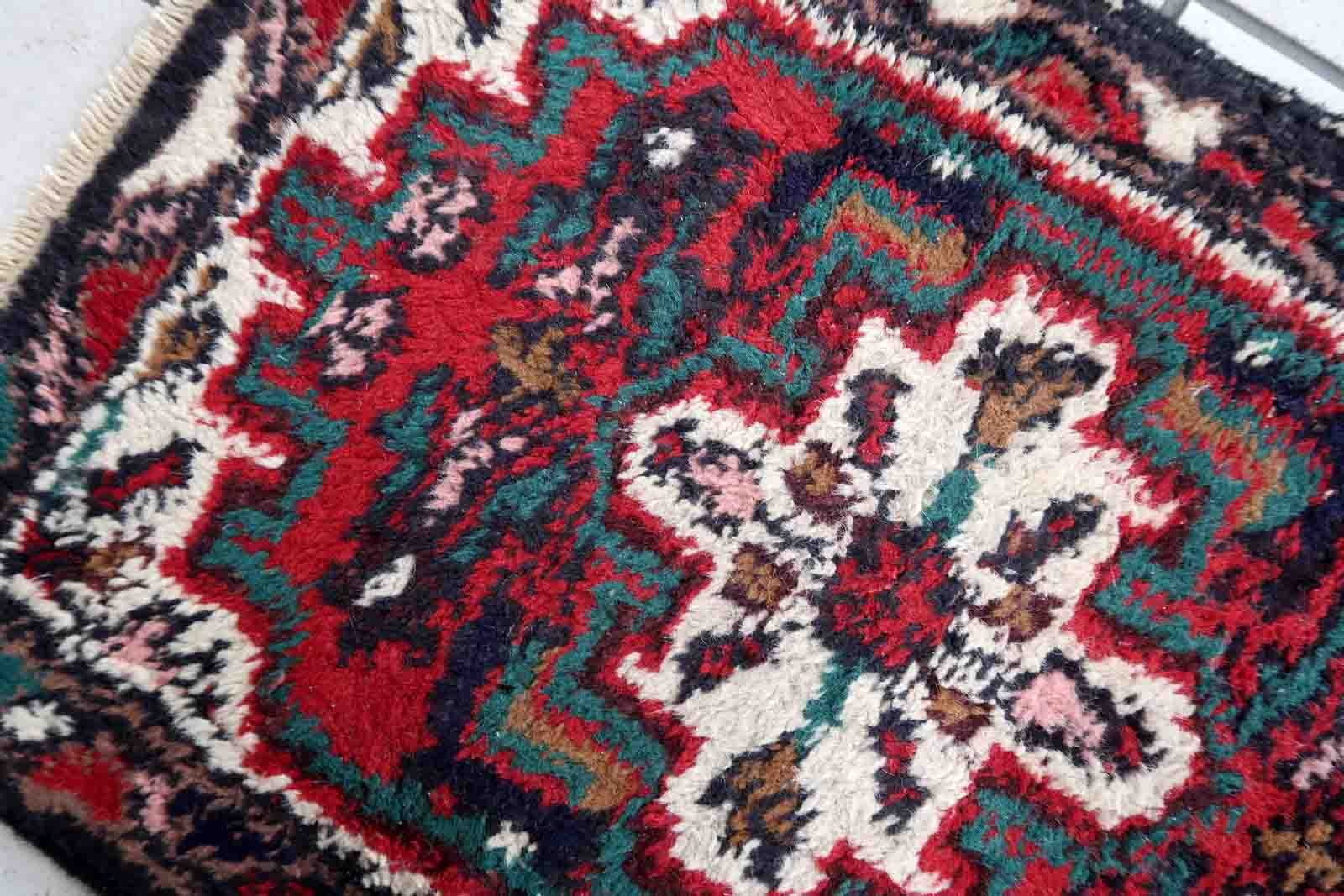 Vintage Middle Eastern Hamadan Mat, 1970s for sale at Pamono