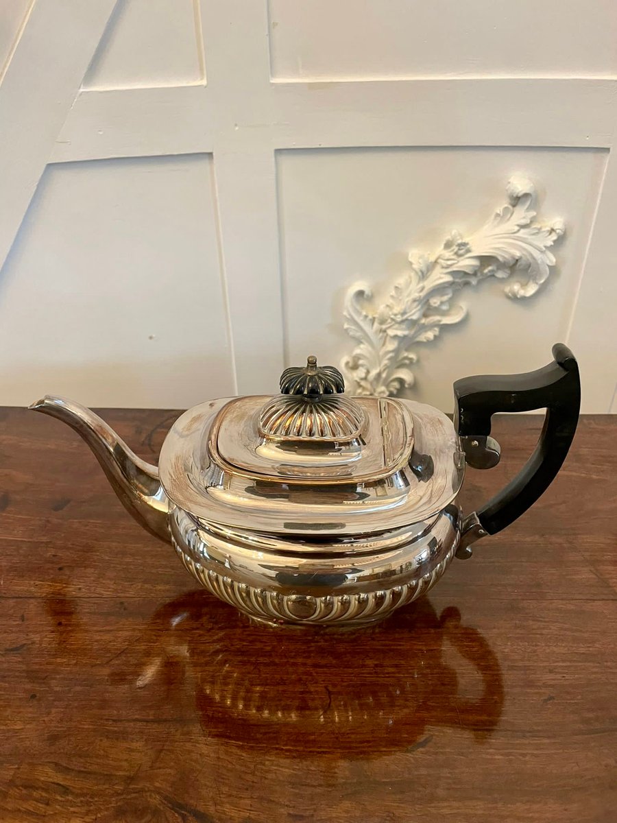 Antique Edwardian Quality Silver Plated Tea Set, 1900s, Set of 3 for ...