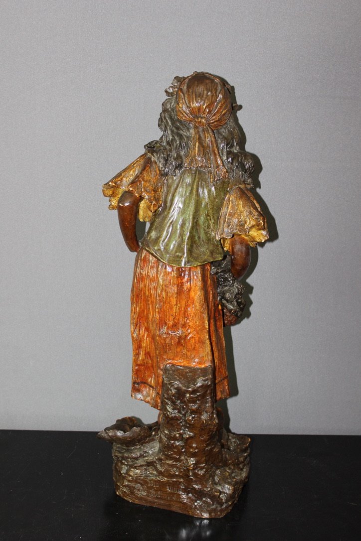 Sculpture Representing a Peasant in Terracotta by Stellmacher, 1900 for ...