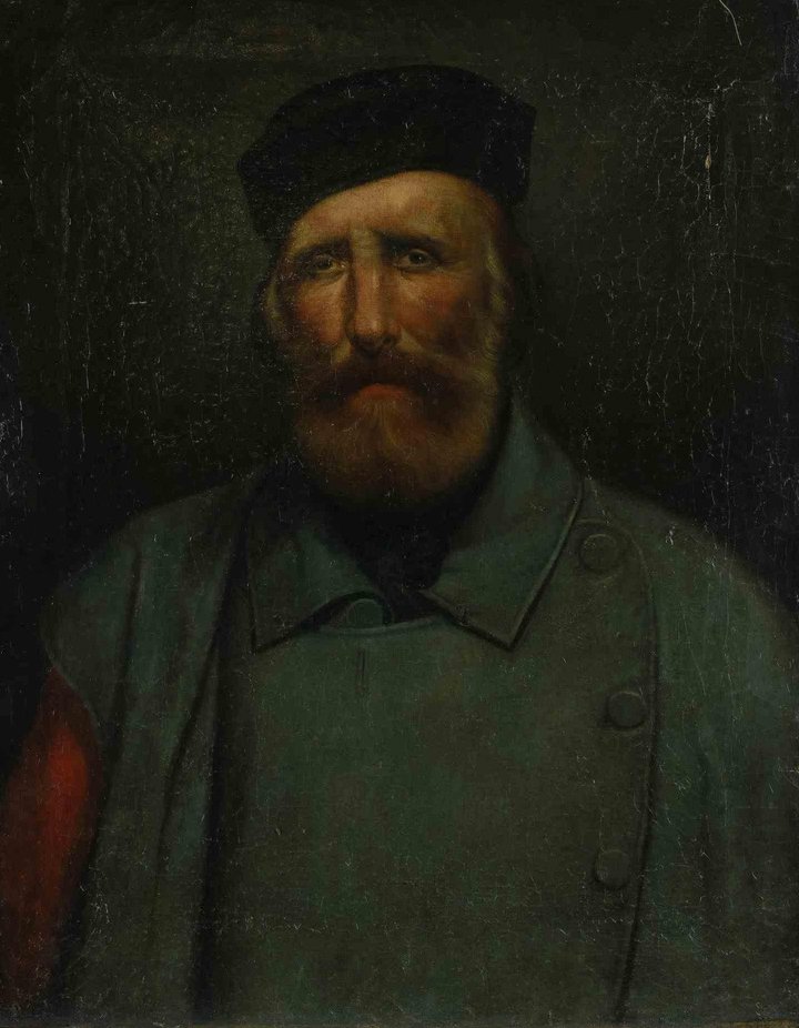 Unknown, Portrait of Giuseppe Garibaldi, Oil Painting, 19th Century for ...