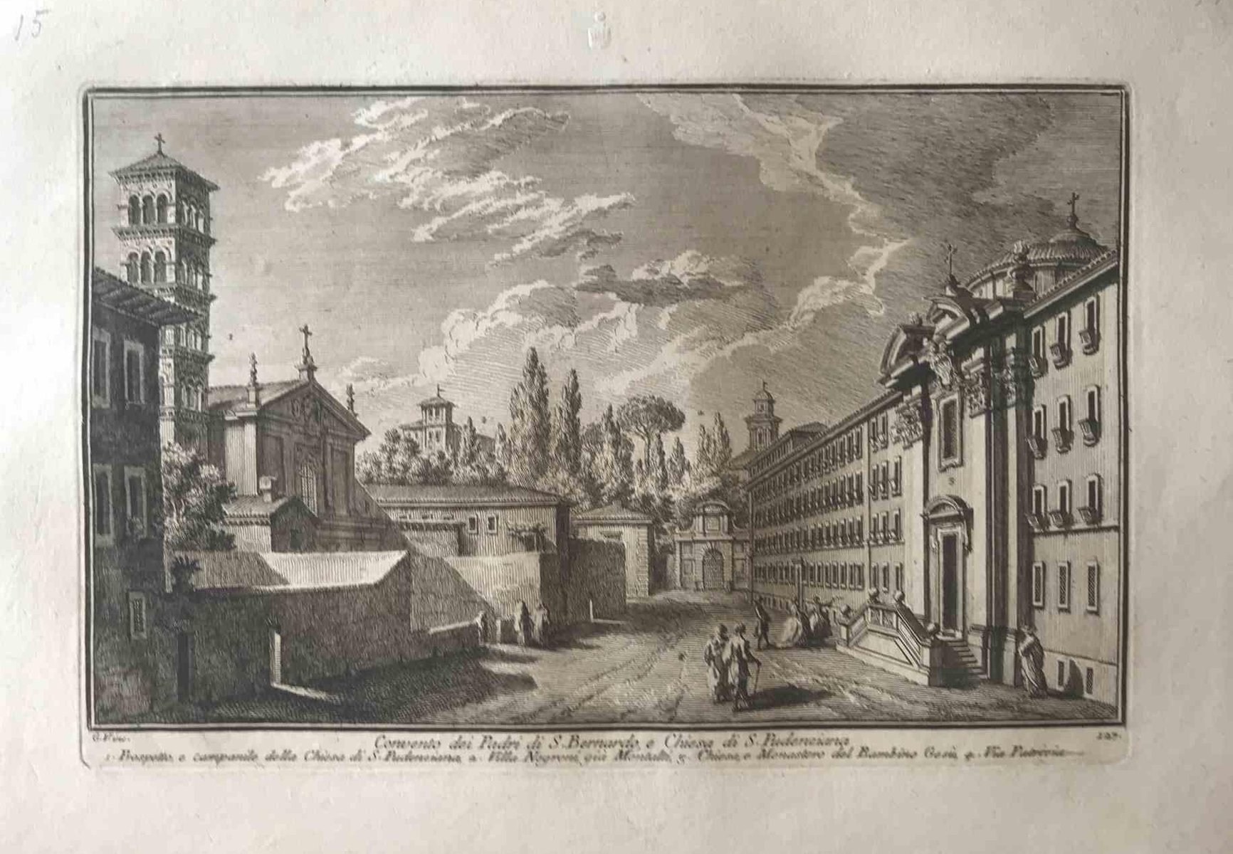 Giuseppe Vasi, Chiesa di S.Niccolò de' Perfetti, Acquaforte, fine XVIII ...