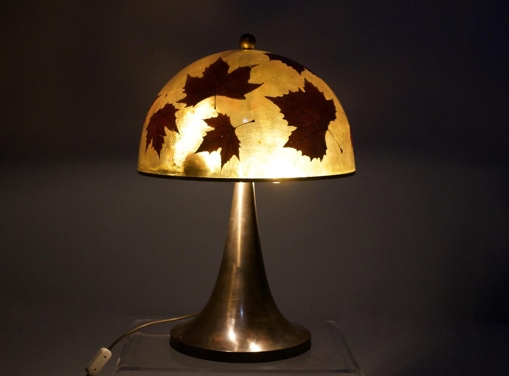 Messing Tulip Lampe, 1970er bei Pamono kaufen