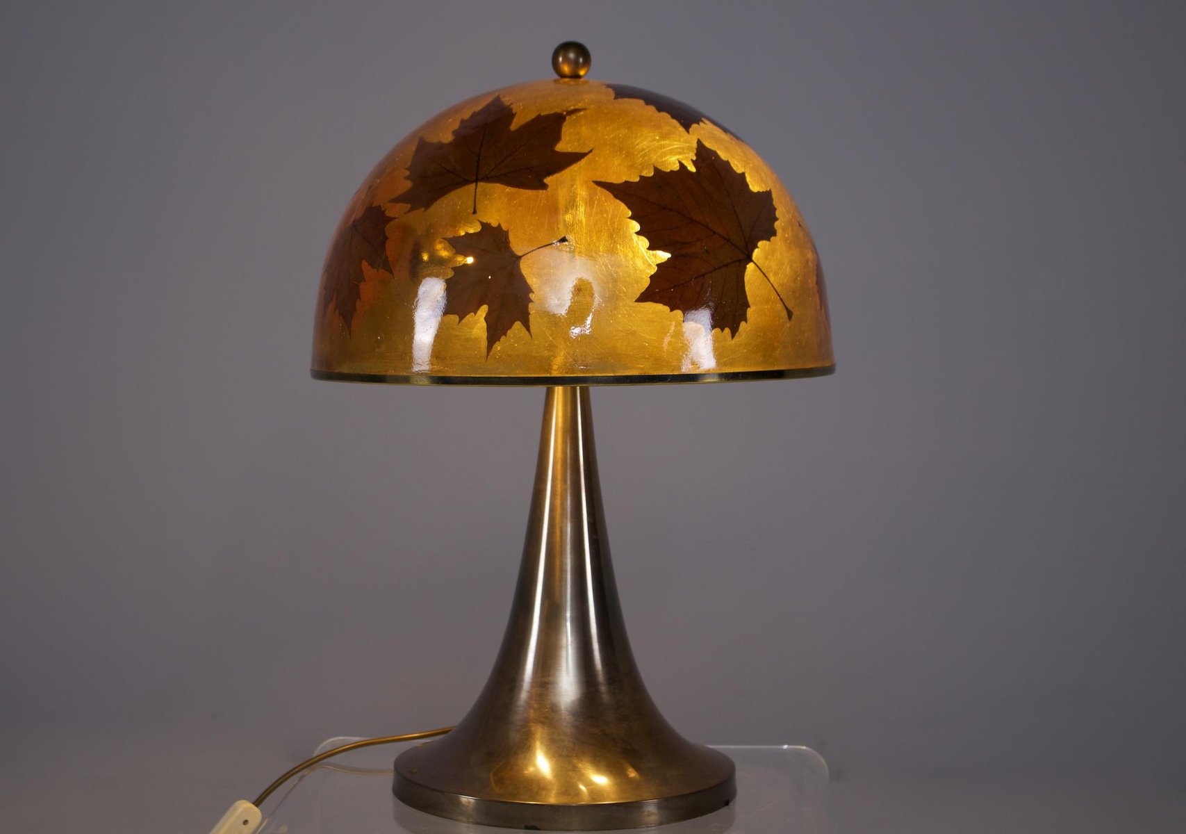 Messing Tulip Lampe, 1970er bei Pamono kaufen