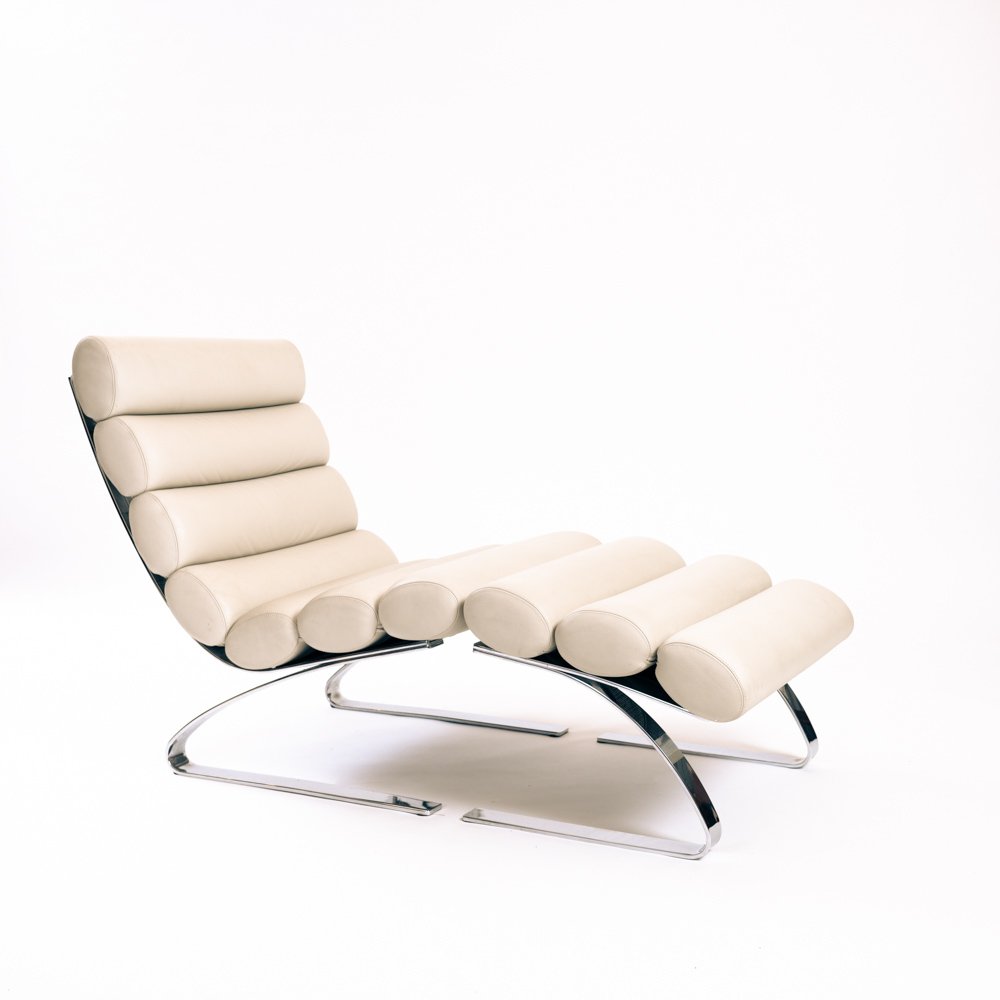 Sinus Sessel mit Fußhocker von Cor, 2er Set bei Pamono kaufen