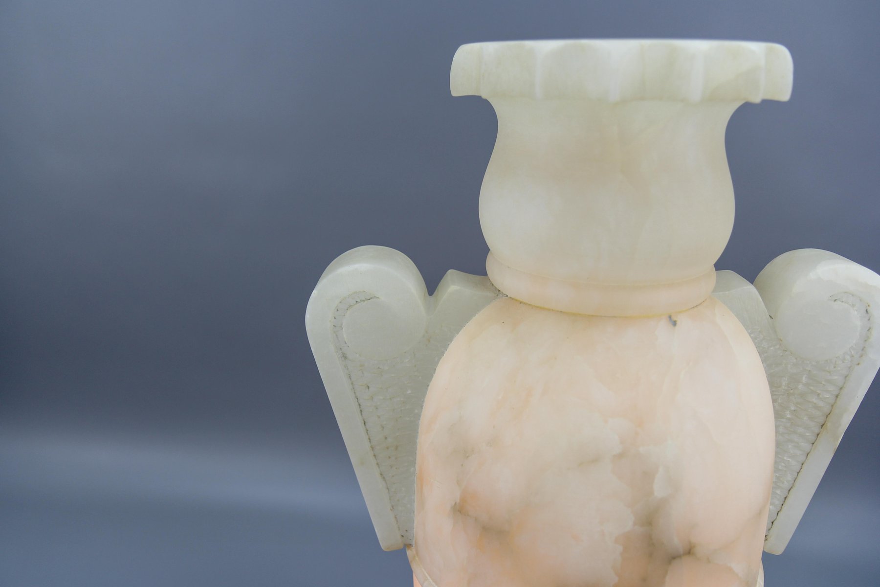 Neoclassical Style Alabaster Amphora-Shaped Table Lamp, 1930s for sale ...