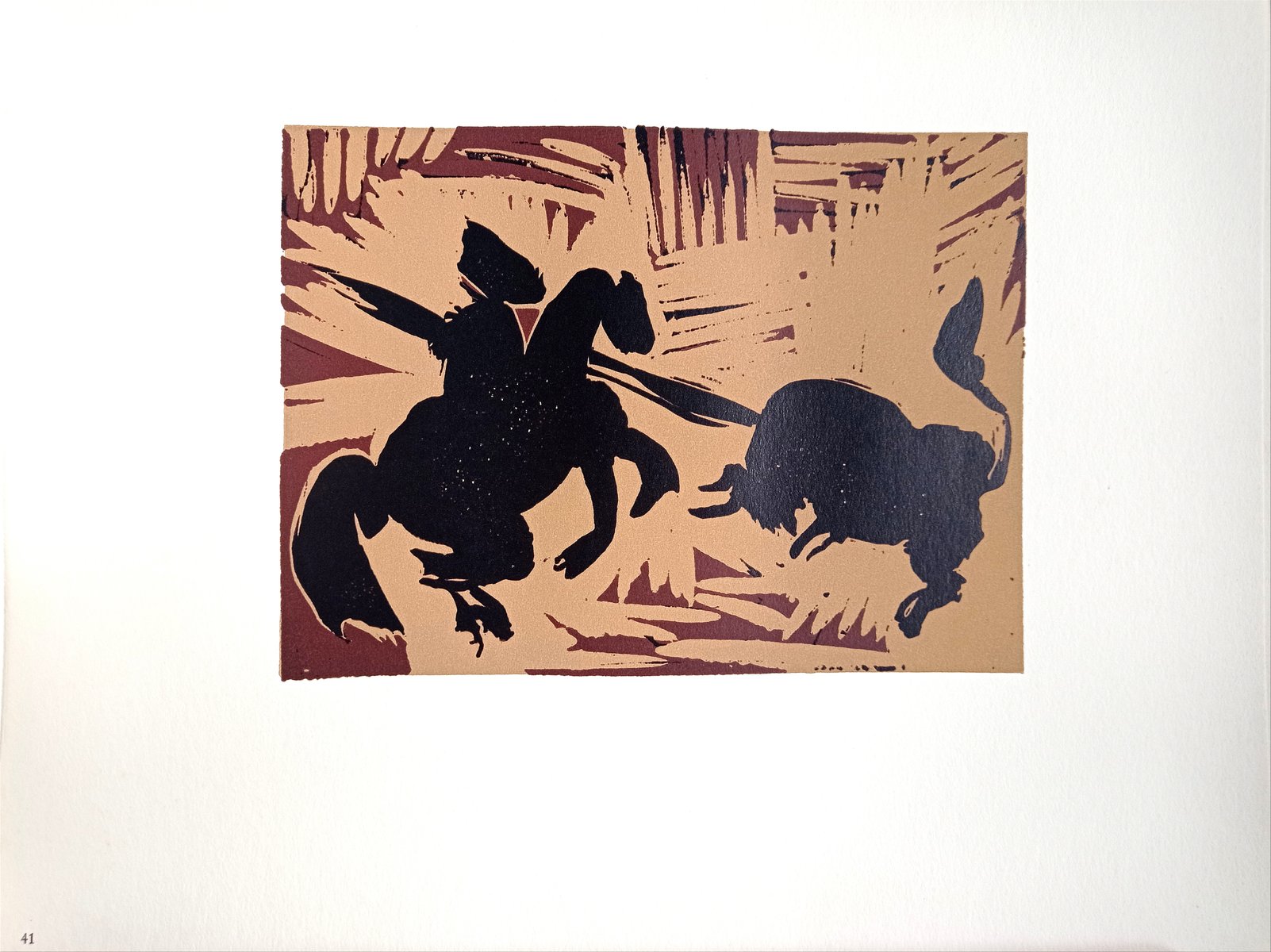 Pablo Picasso, The Bull Fight, Linogravure Originale, 1962 en vente sur ...