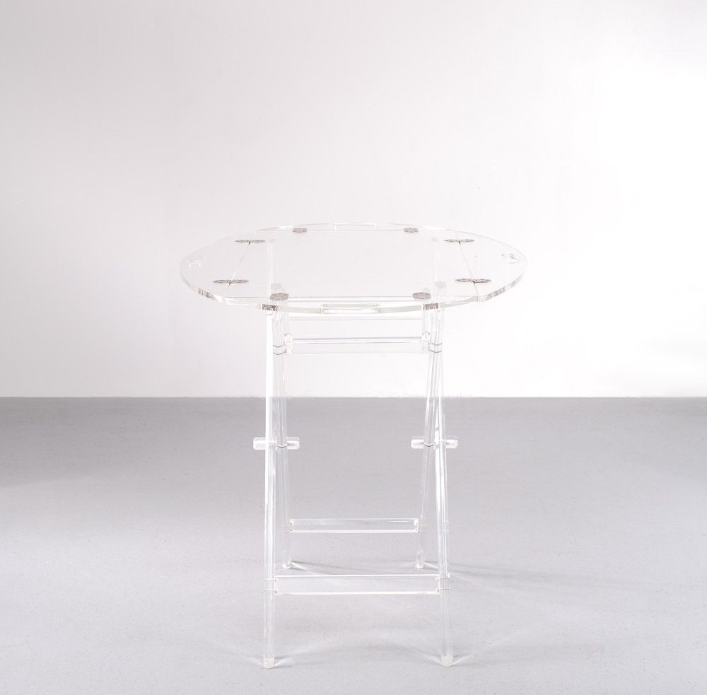 Acrylic Glass Tray Table, France, 1978 for sale at Pamono