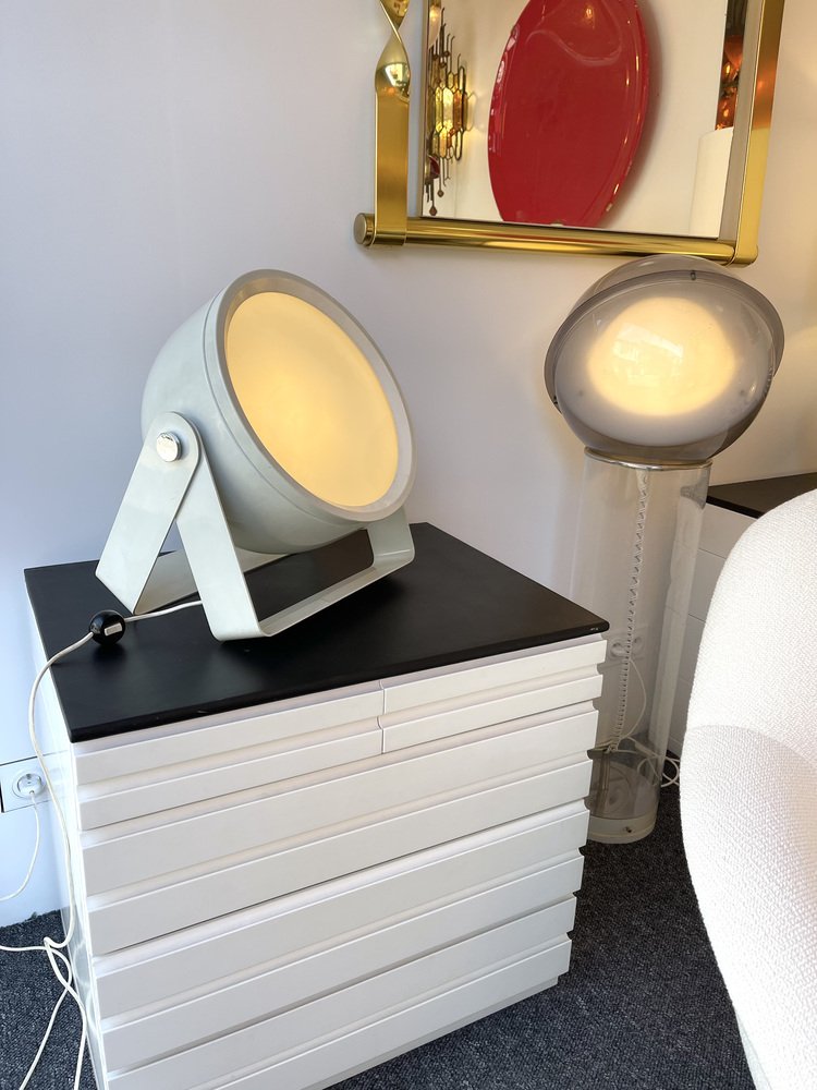 Italian White Metal Lacquered Spot Lamp by Targetti Sankey, 1970s for ...
