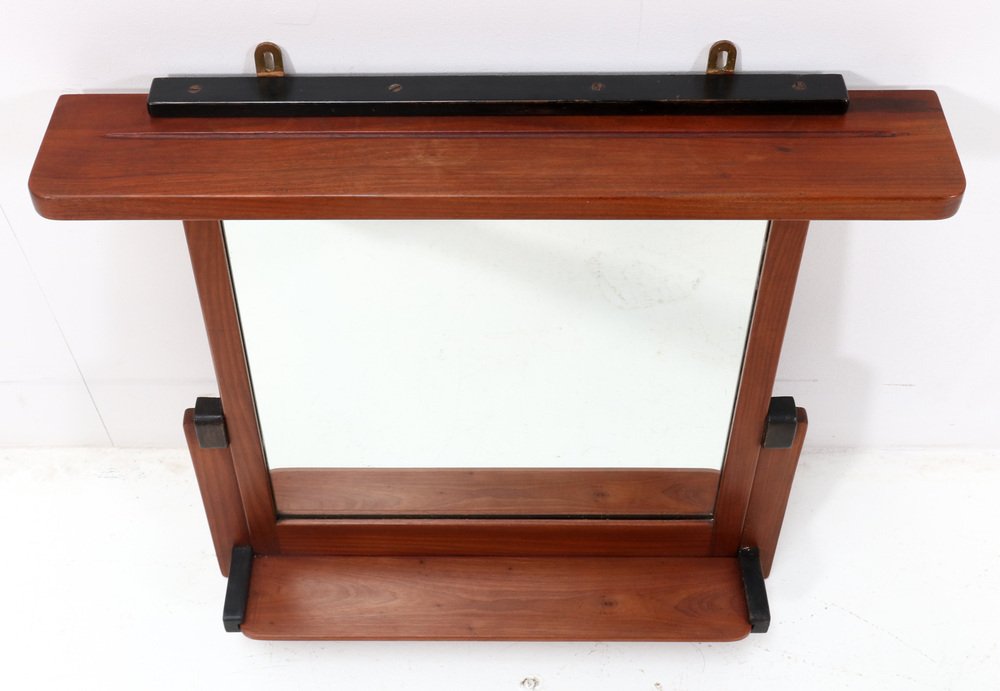 Art Deco Walnut Modernist Wall Mirror by Anton Lucas, 1920s for sale at ...