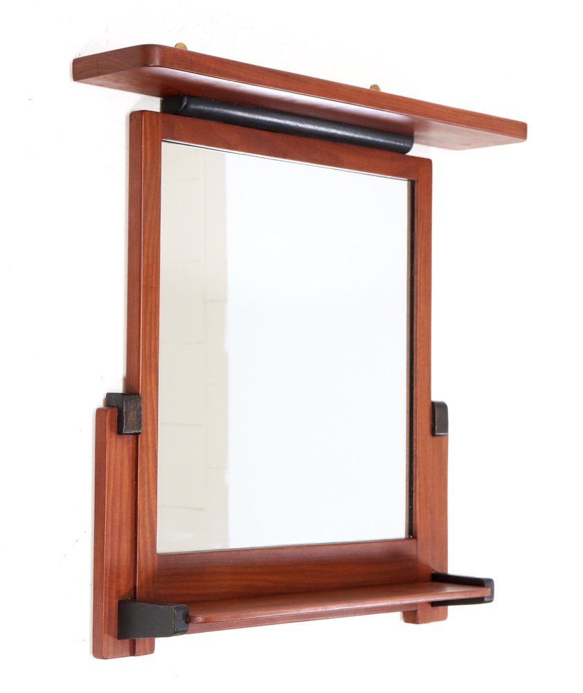 Art Deco Walnut Modernist Wall Mirror by Anton Lucas, 1920s for sale at ...