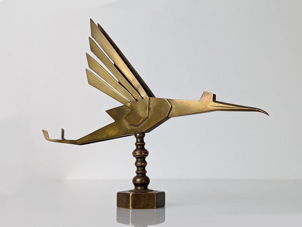 Art Deco Bronze Car Mascot, 1920s for sale at Pamono