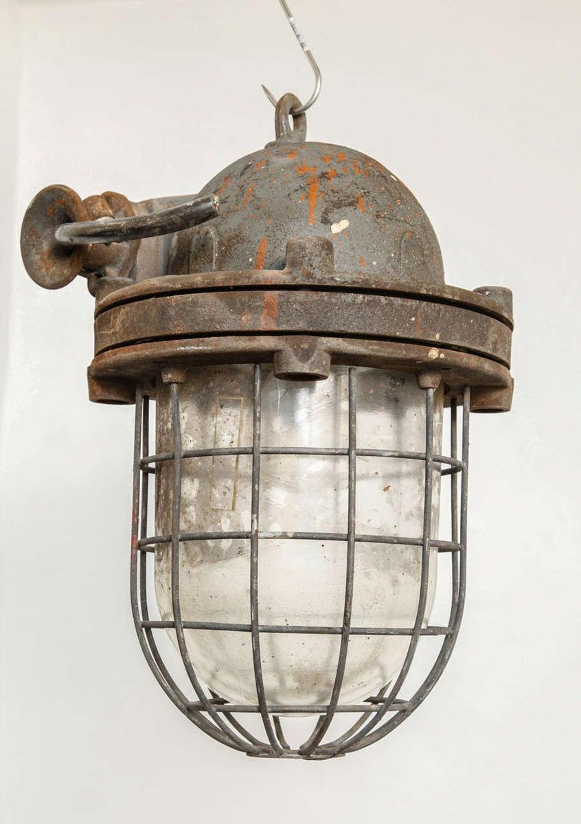 Industrial Factory Lighting, 1950s for sale at Pamono