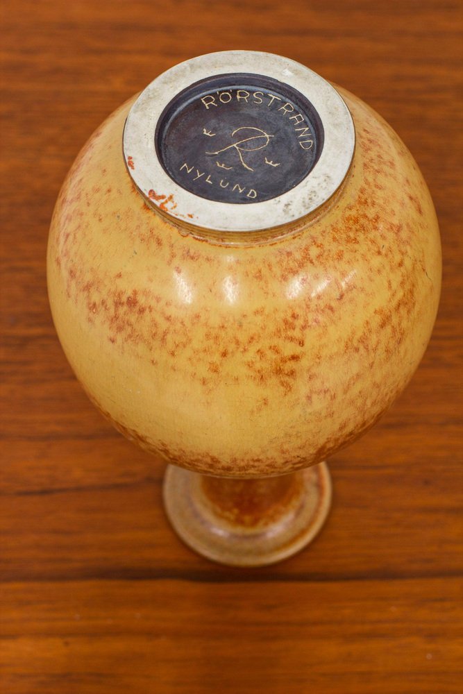 Vaso in gres di Gunnar Nylund per Rörstrand, anni '40 in vendita su Pamono