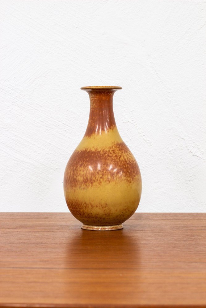 Vaso in gres di Gunnar Nylund per Rörstrand, anni '40 in vendita su Pamono