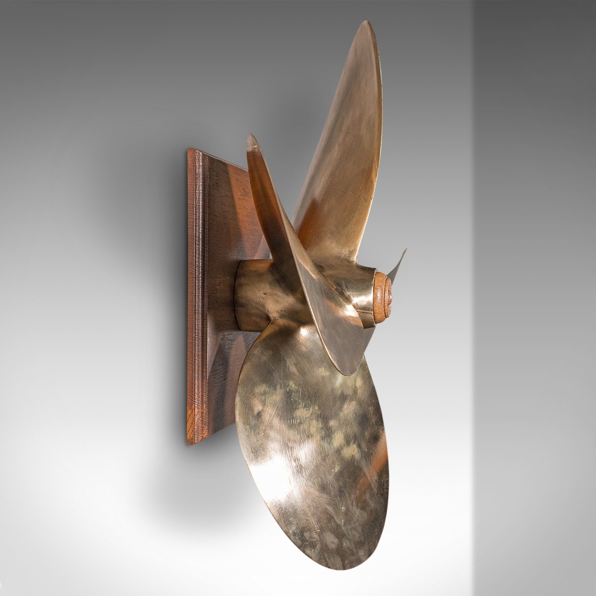 Vintage English Maritime Mounted Ship Propeller in Bronze, 1950s for ...