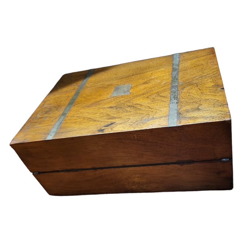 Antique Travel Wooden Writing Notary Box for sale at Pamono