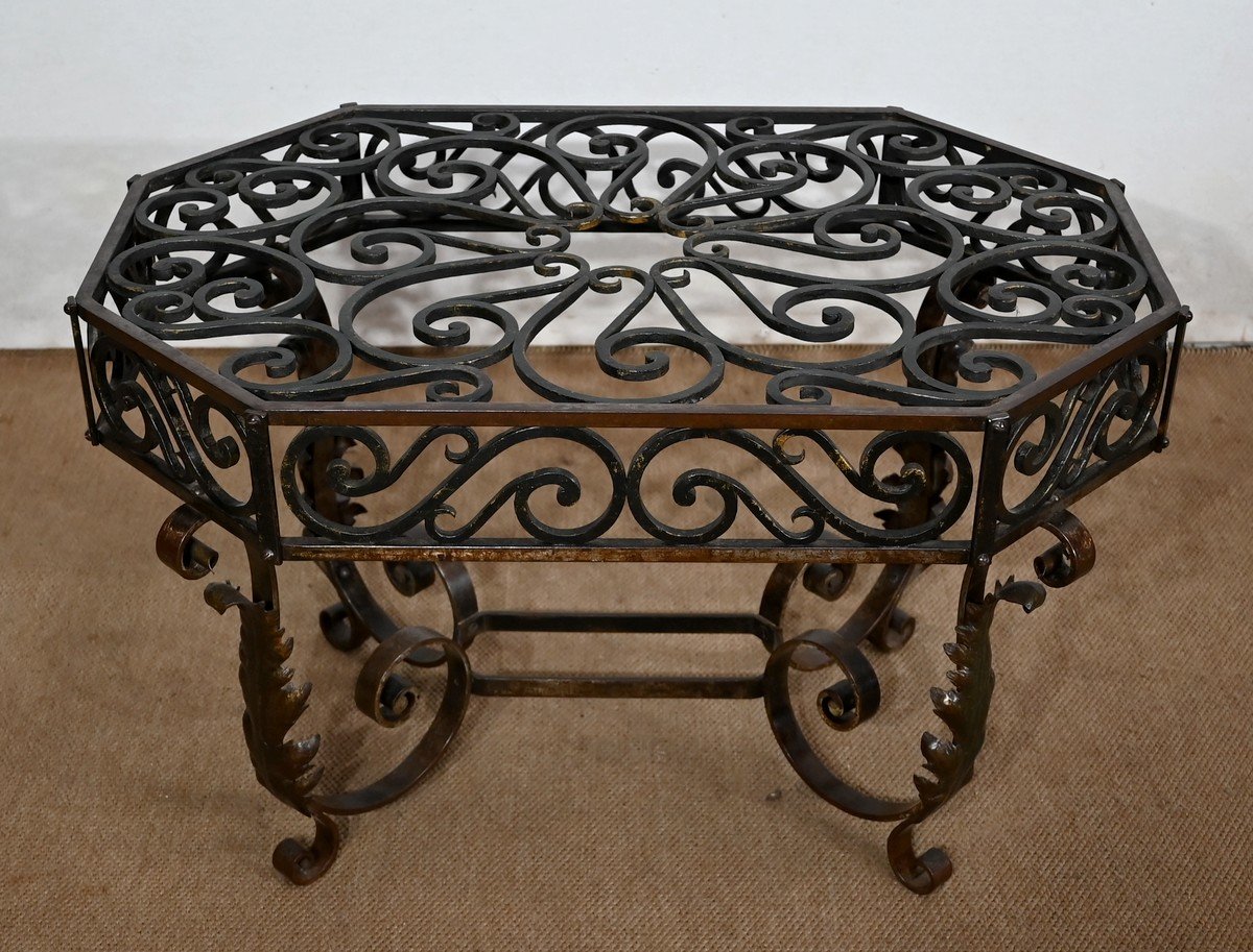 Wrought Iron Coffee Table, 1930s for sale at Pamono