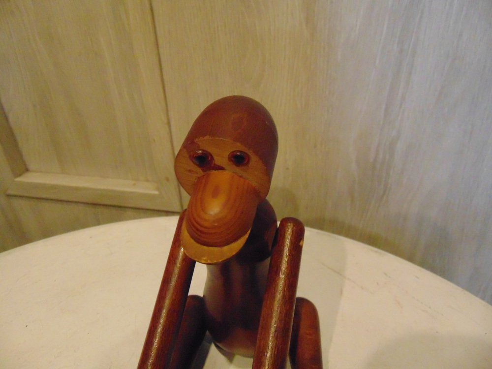 Vintage Teak Monkey by Kay Bojesen, 1960s for sale at Pamono