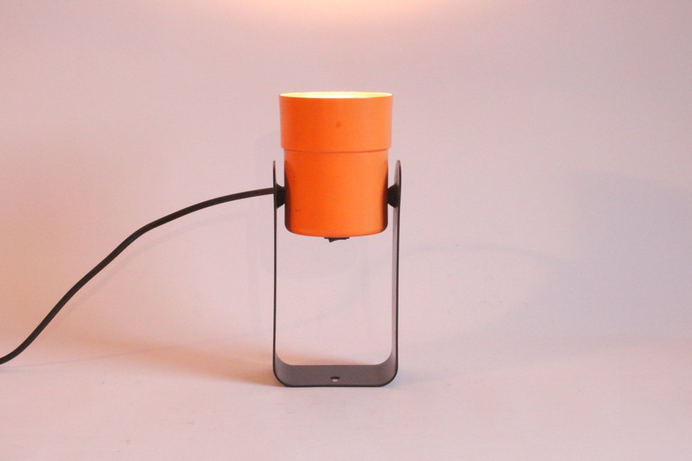 German Orange Table Lamp by Karl Lang for Sis Leuchten, 1976 for sale ...