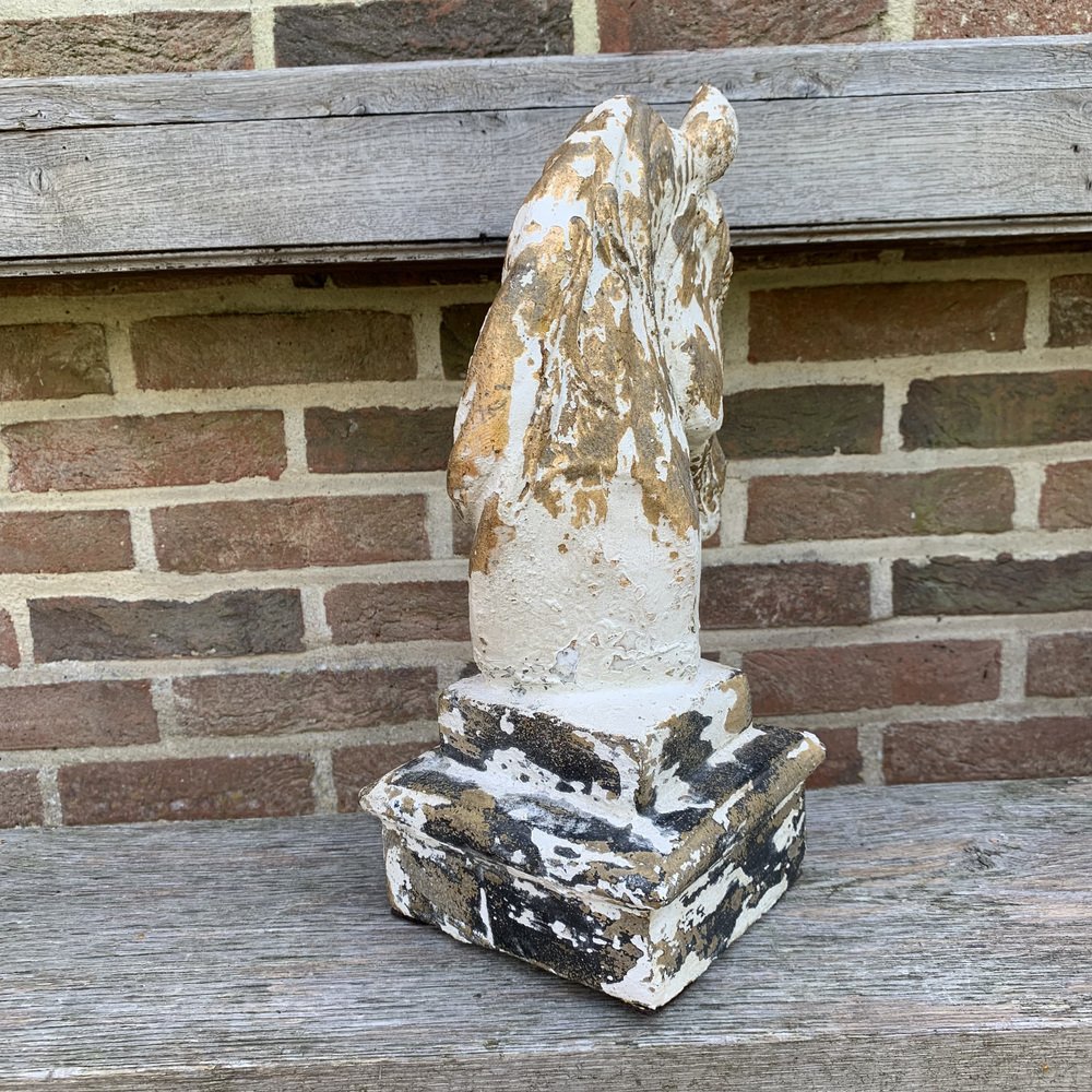 Patinated Plaster Horse's Head, 1800s for sale at Pamono