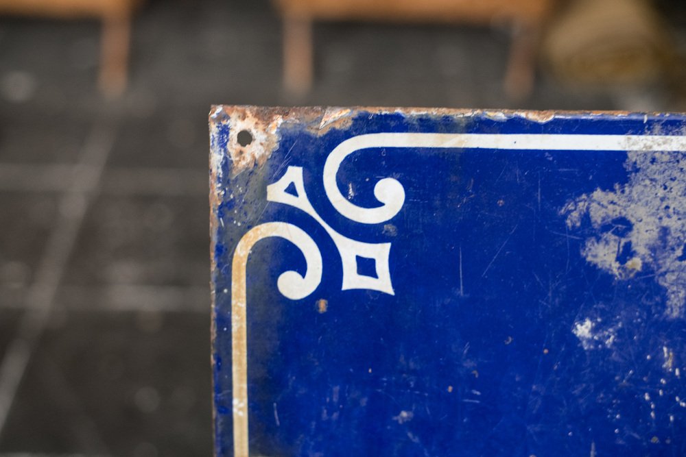 Enameled International Transport Sign, 1950s for sale at Pamono