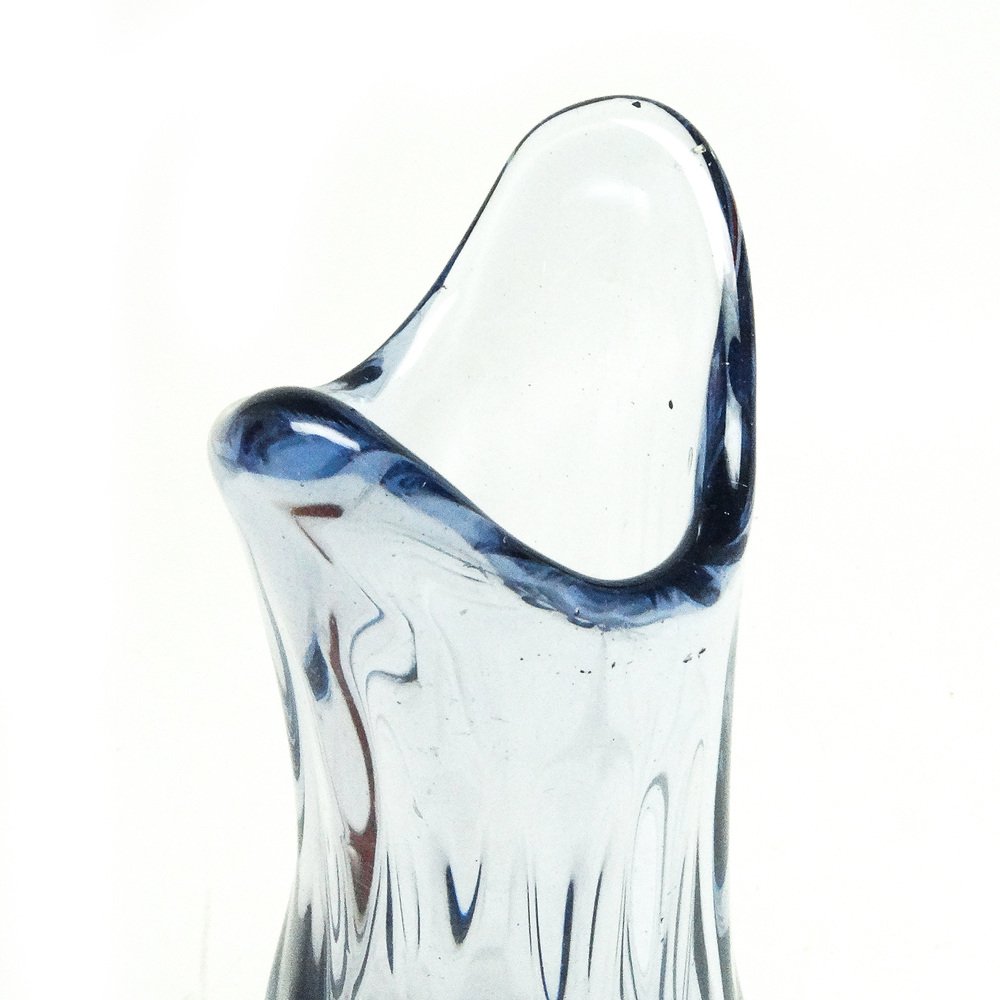 Little Bean Vase by Jan Sylwester Drost for Ząbkowice Glassworks, 1970s ...