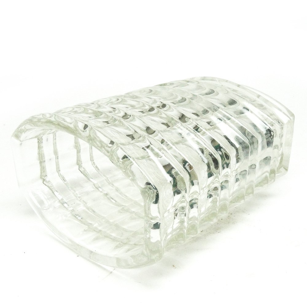 Optical Vase by Jan Sylwester Drost for Ząbkowice Glassworks, 1970s for ...