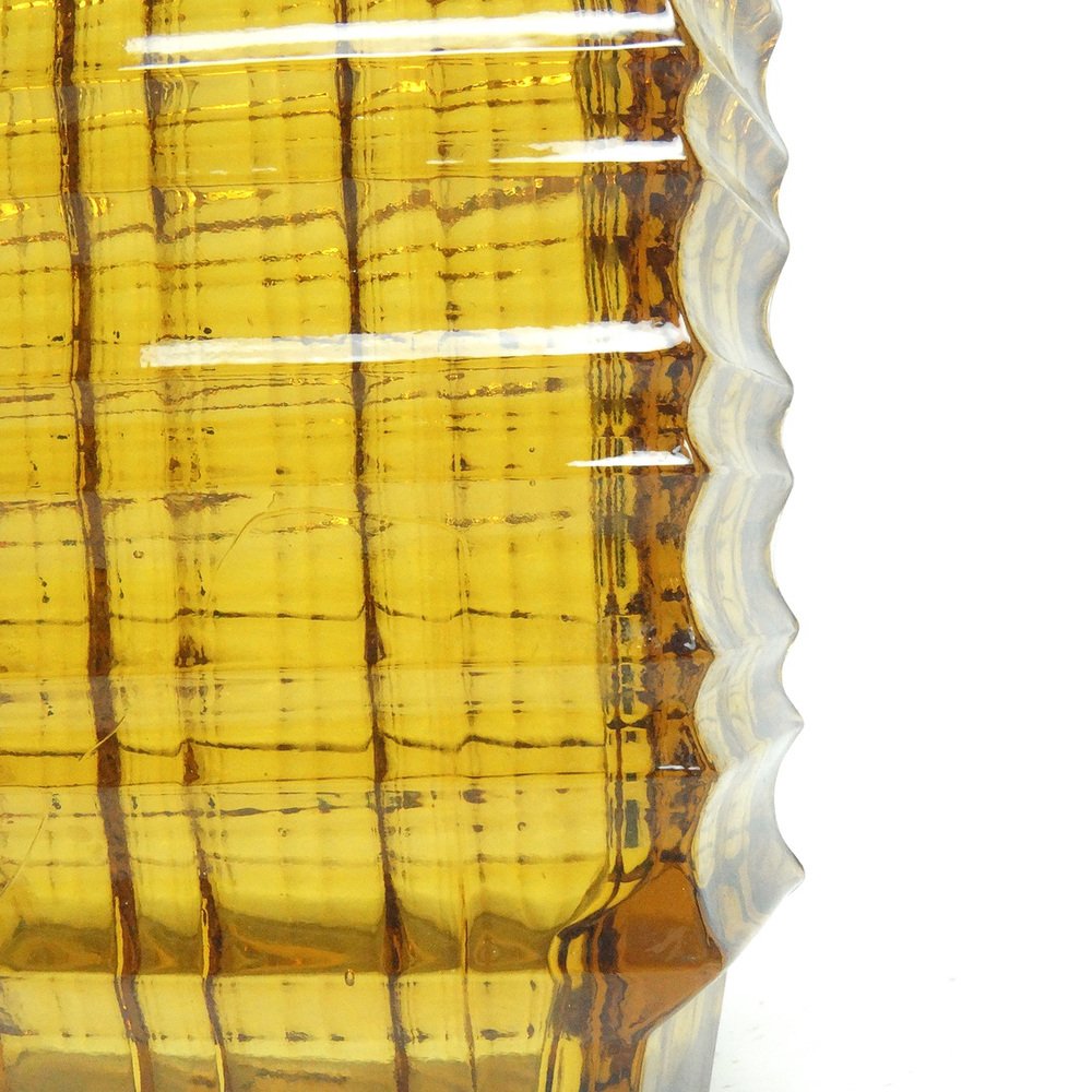 Optical Vase by Jan Sylwester Drost for Ząbkowice Glassworks, 1970s for ...