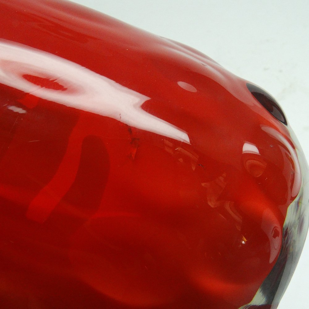 Bean Vase by Jan Sylwester Drost for Ząbkowice Glassworks, 1970s for ...