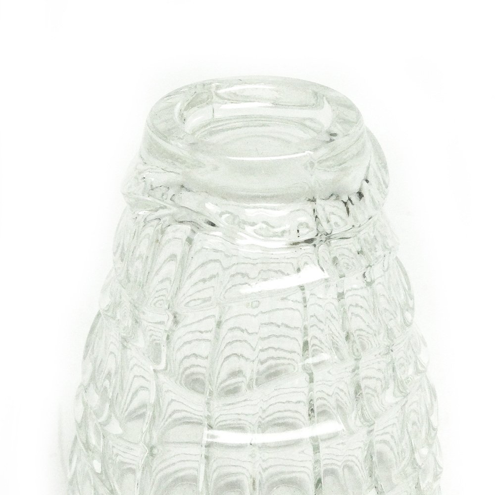 Optical Vase by Jan Sylwester Drost for Ząbkowice Glassworks, 1970s for ...