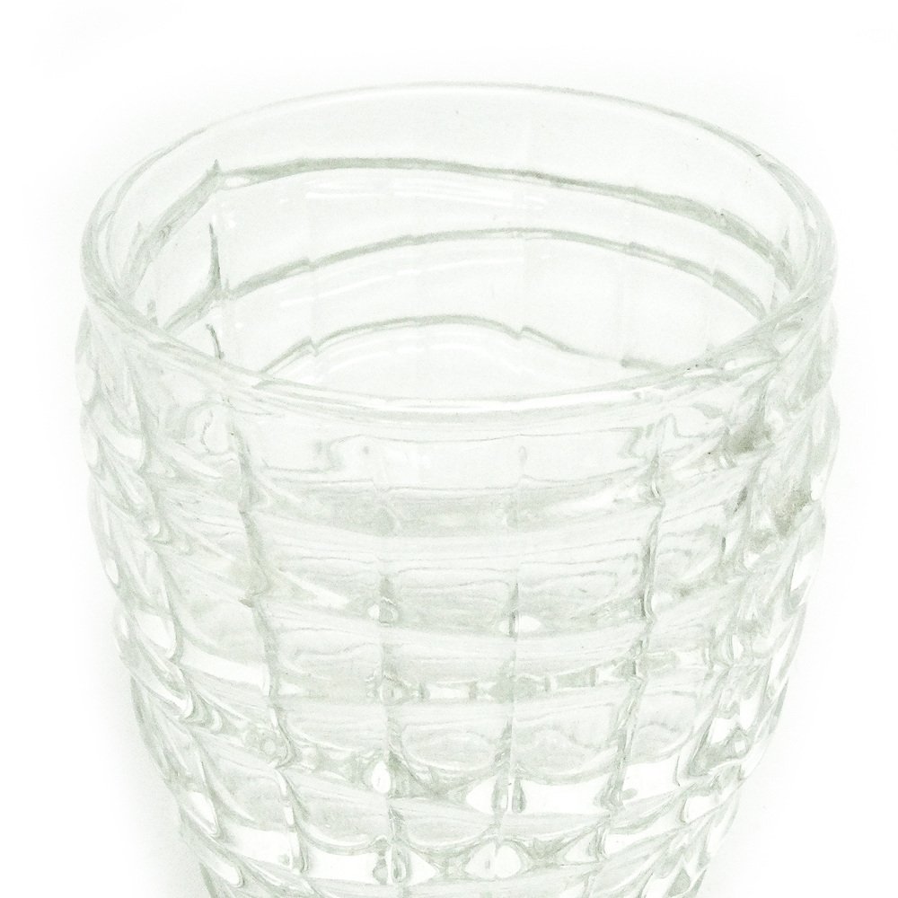 Optical Vase by Jan Sylwester Drost for Ząbkowice Glassworks, 1970s for ...