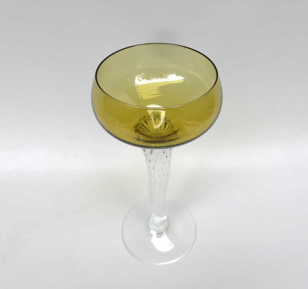 Art Deco Wine Glasses In Crystal Glass 1920s Set Of 7 For Sale At Pamono