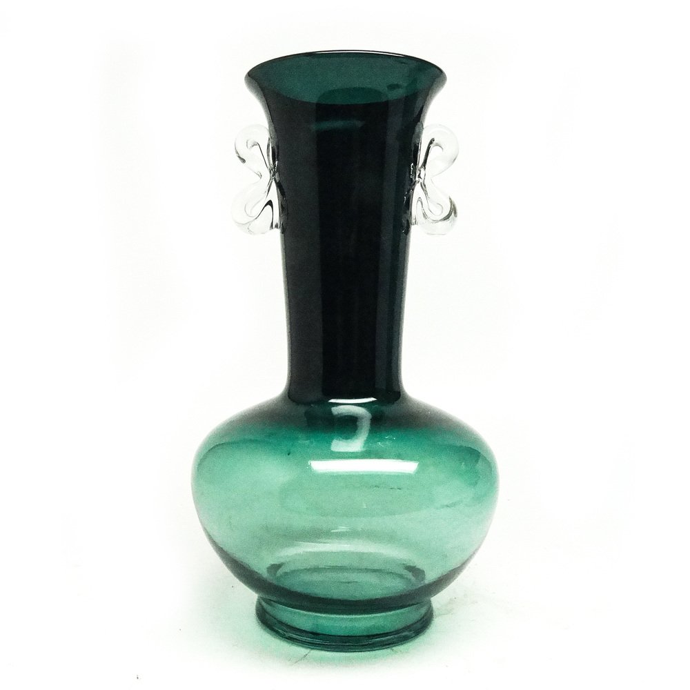 Glass Vase from HSG Tarnowiec, Poland, 1970s for sale at Pamono