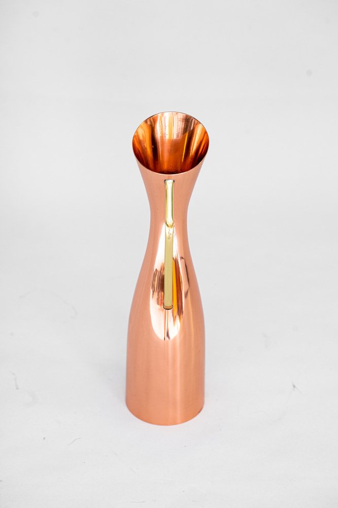Copper Flower Vase, Vienna, 1950s for sale at Pamono