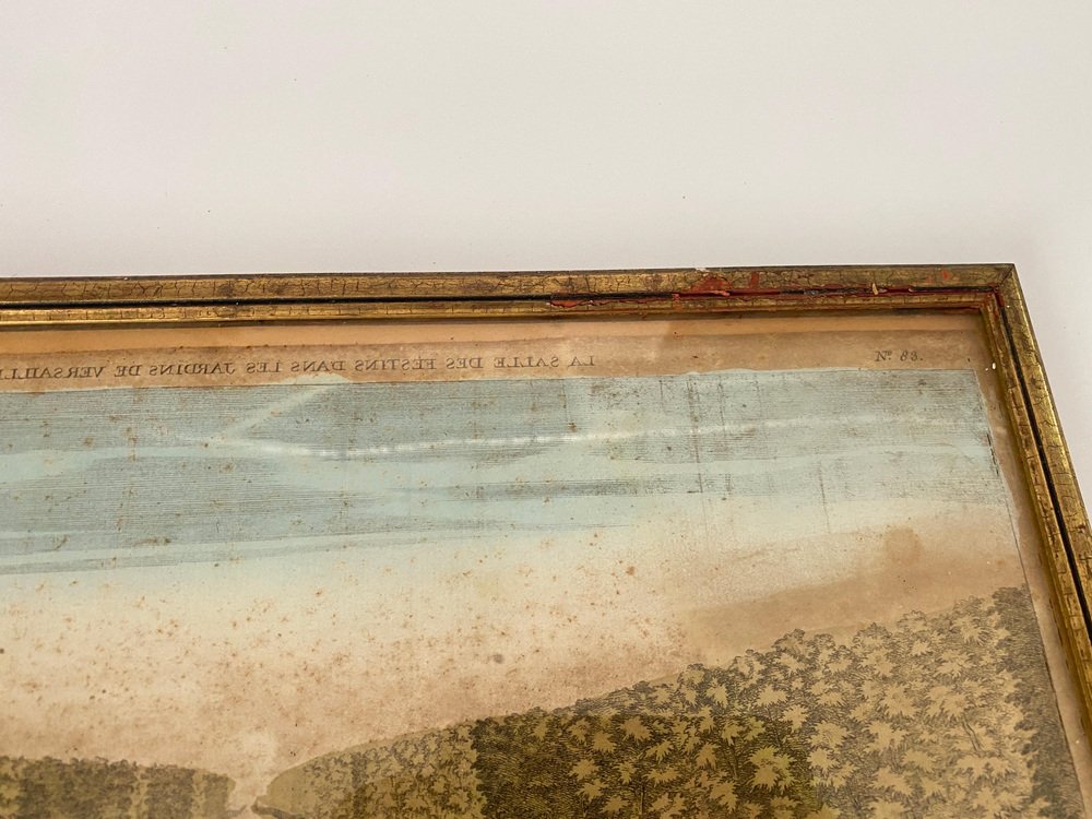 French Artist, Paris and Versailles, 18th Century, Engravings, Framed ...