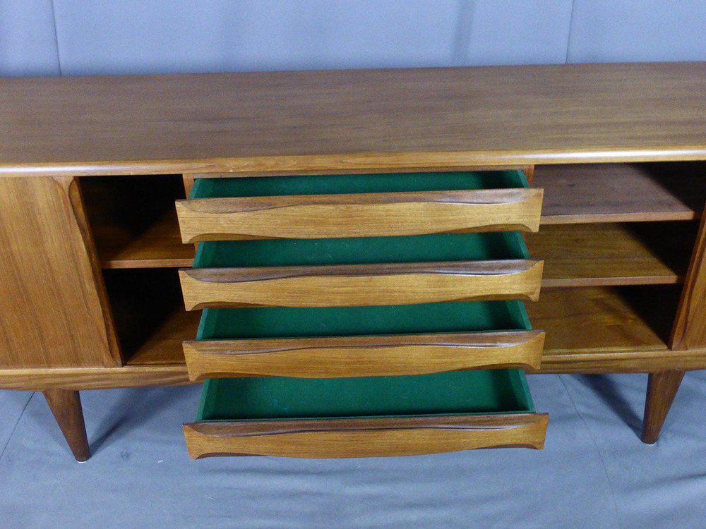 Large Vintage Teak Buffet for sale at Pamono
