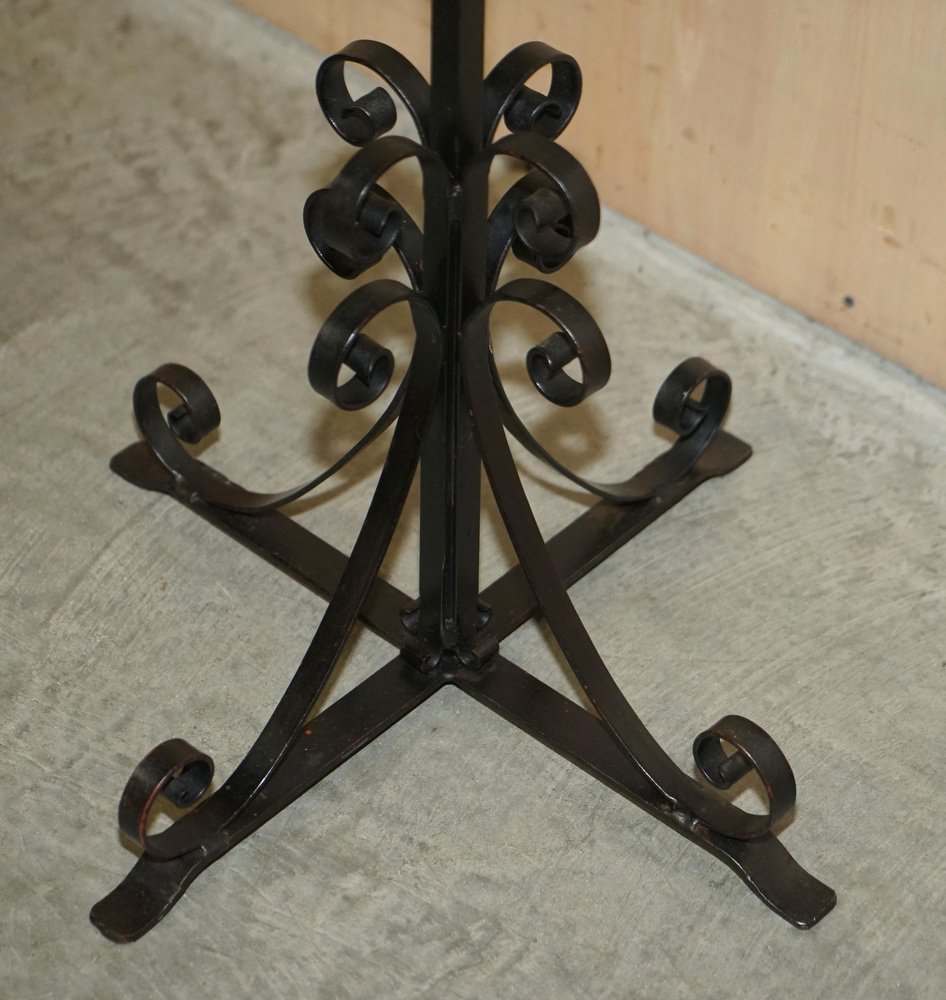 Chinese Export Floor Standing Bell with Wrought Iron Stand by Charles ...