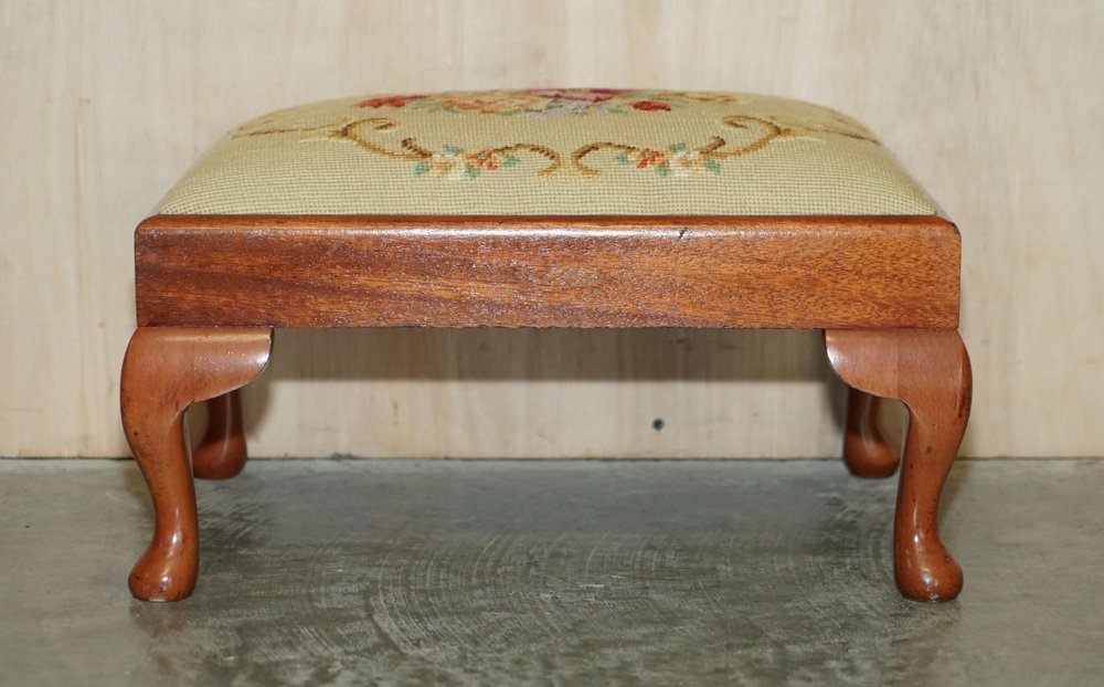 Small Antique Victorian Walnut Cabriole Legged Footstool, 1880 for sale ...