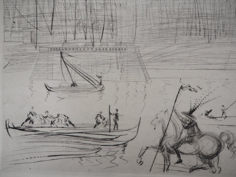 Salvador Dali, The Academy of Fine Arts, 1975, Original Etching for ...