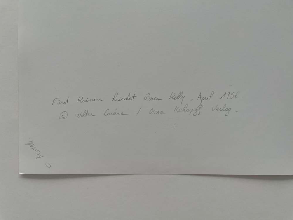 Walter Carone, Prince Rainier heiraten Grace Kelly, 1956 ...