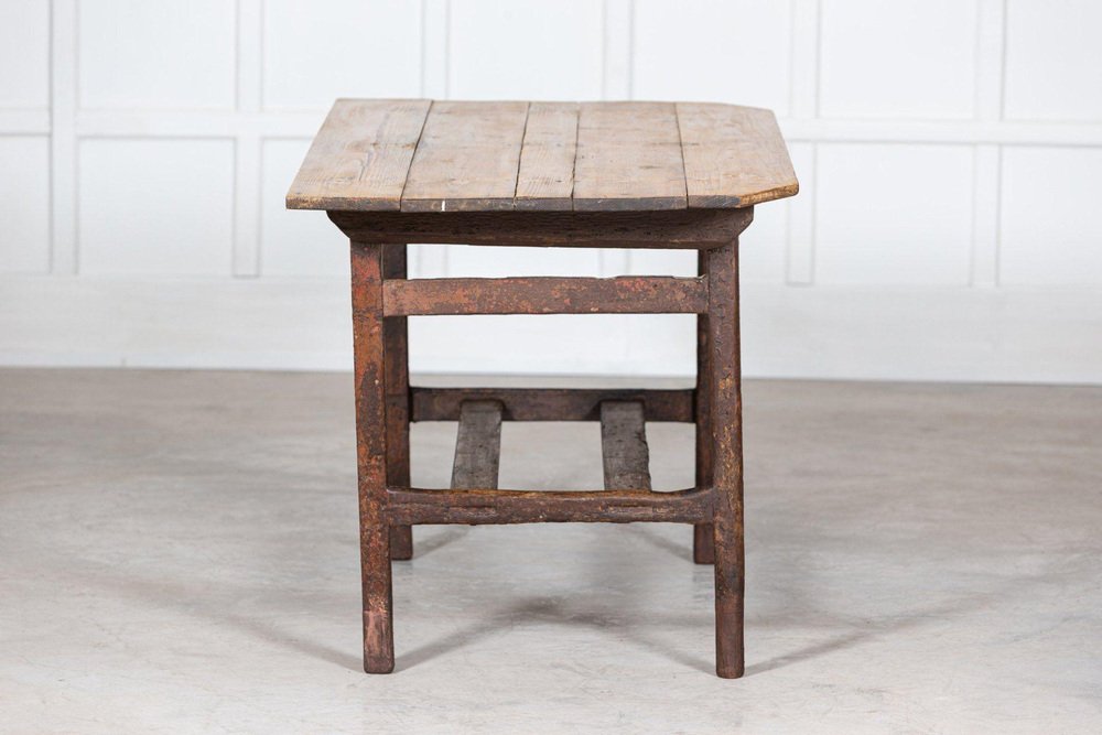 19th Century Irish Vernacular Painted Pine Farmhouse Table for sale at ...