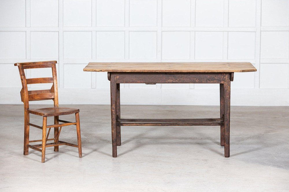 19th Century Irish Vernacular Painted Pine Farmhouse Table for sale at ...