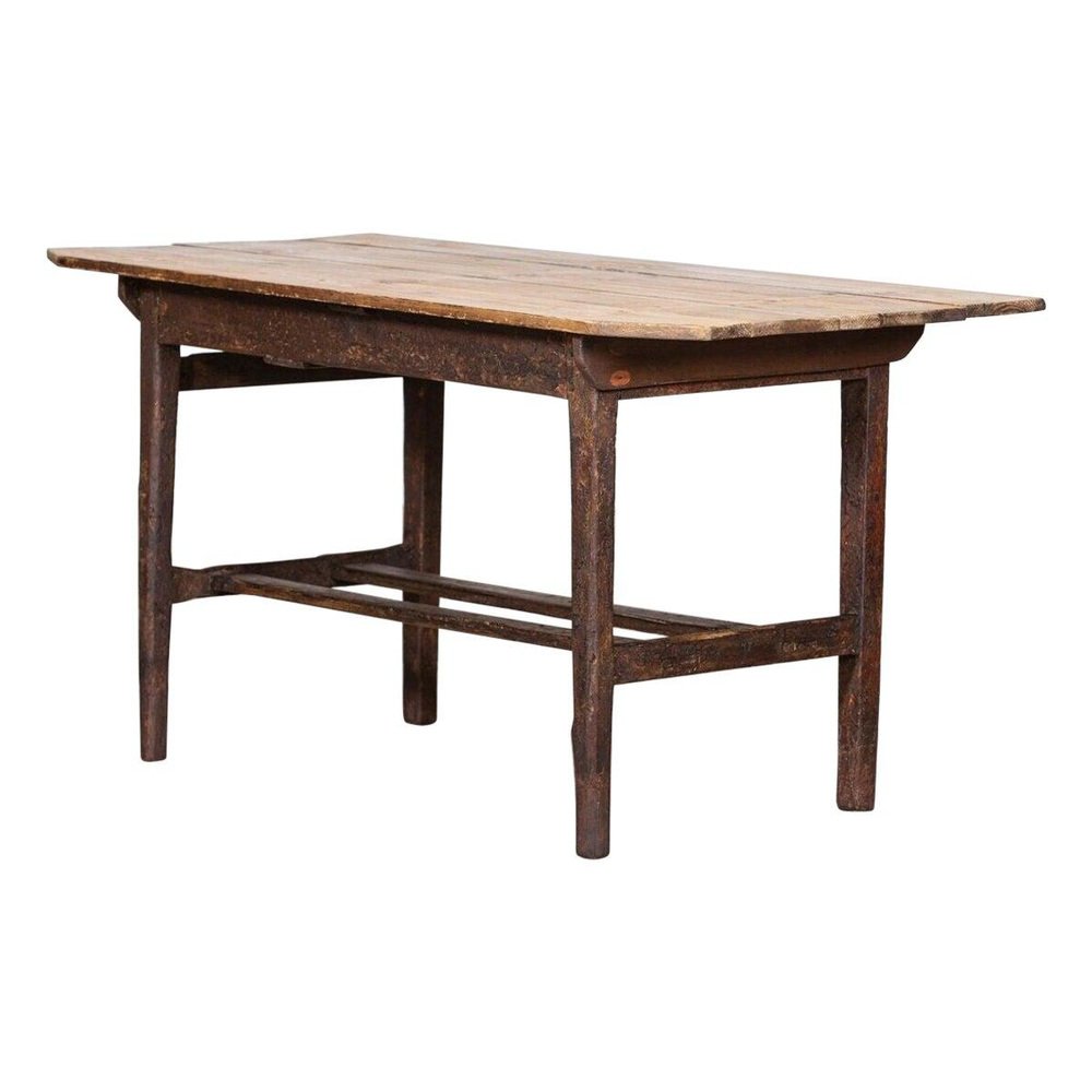 19th Century Irish Vernacular Painted Pine Farmhouse Table for sale at ...